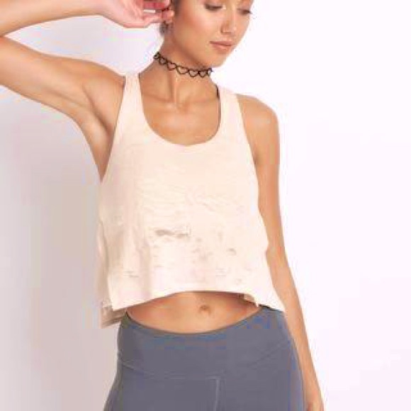 ALO Yoga | Tops | Alo Yoga Distressed Tank | Poshmark
